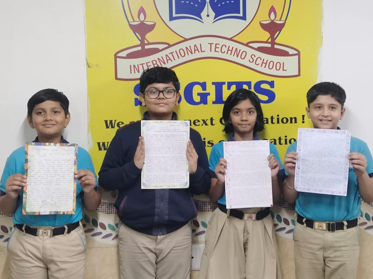 Handwriting Competition | Shree Swaminarayan Gadi International Techno ...