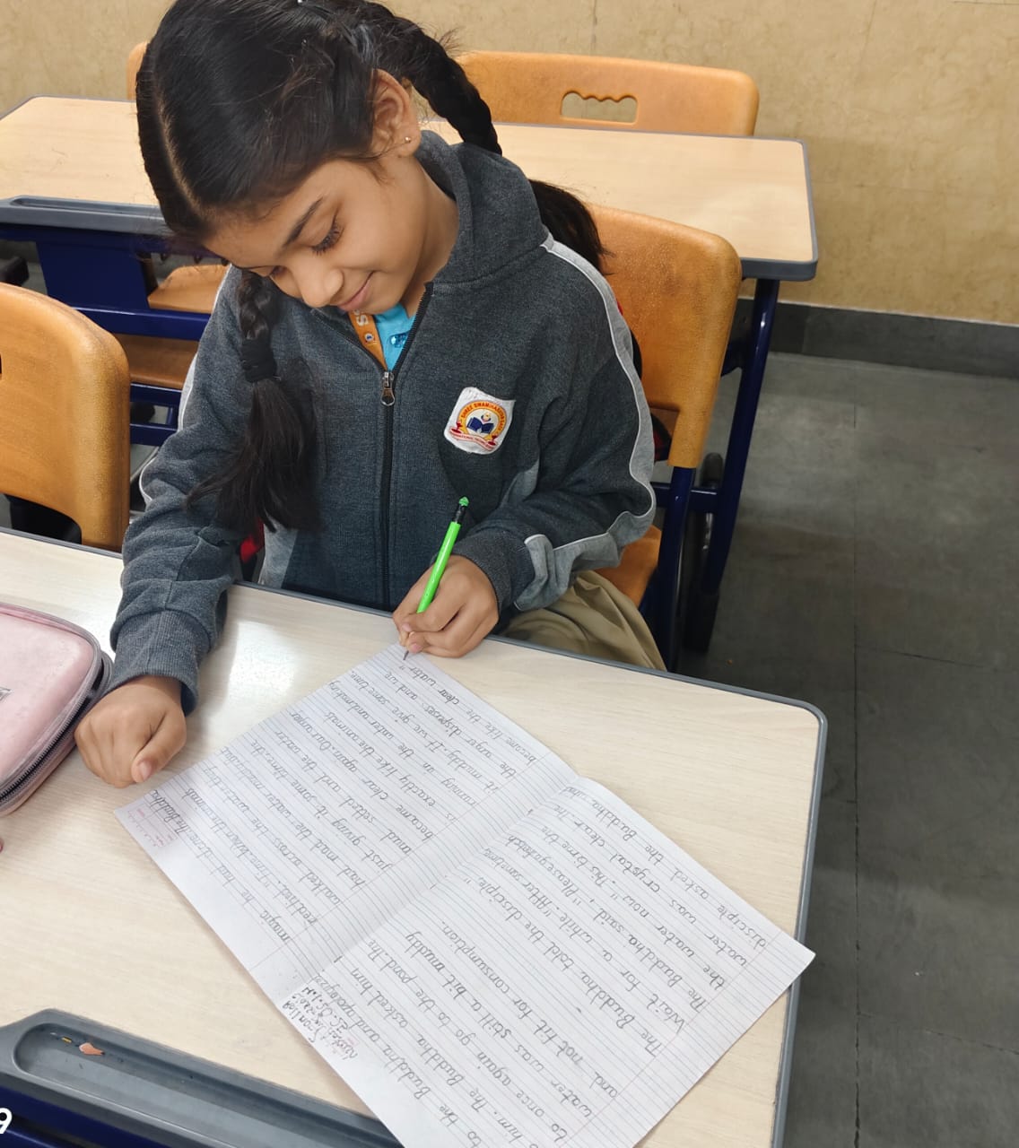 Handwriting Competition | Shree Swaminarayan Gadi International Techno ...