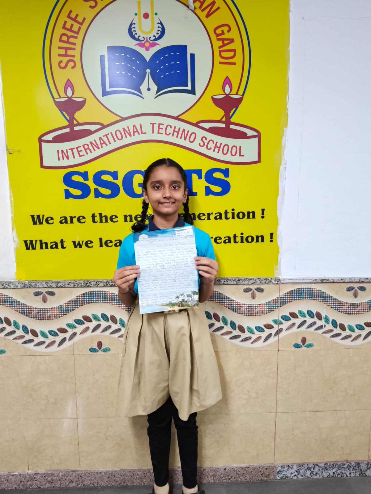 Handwriting Competition | Shree Swaminarayan Gadi International Techno ...