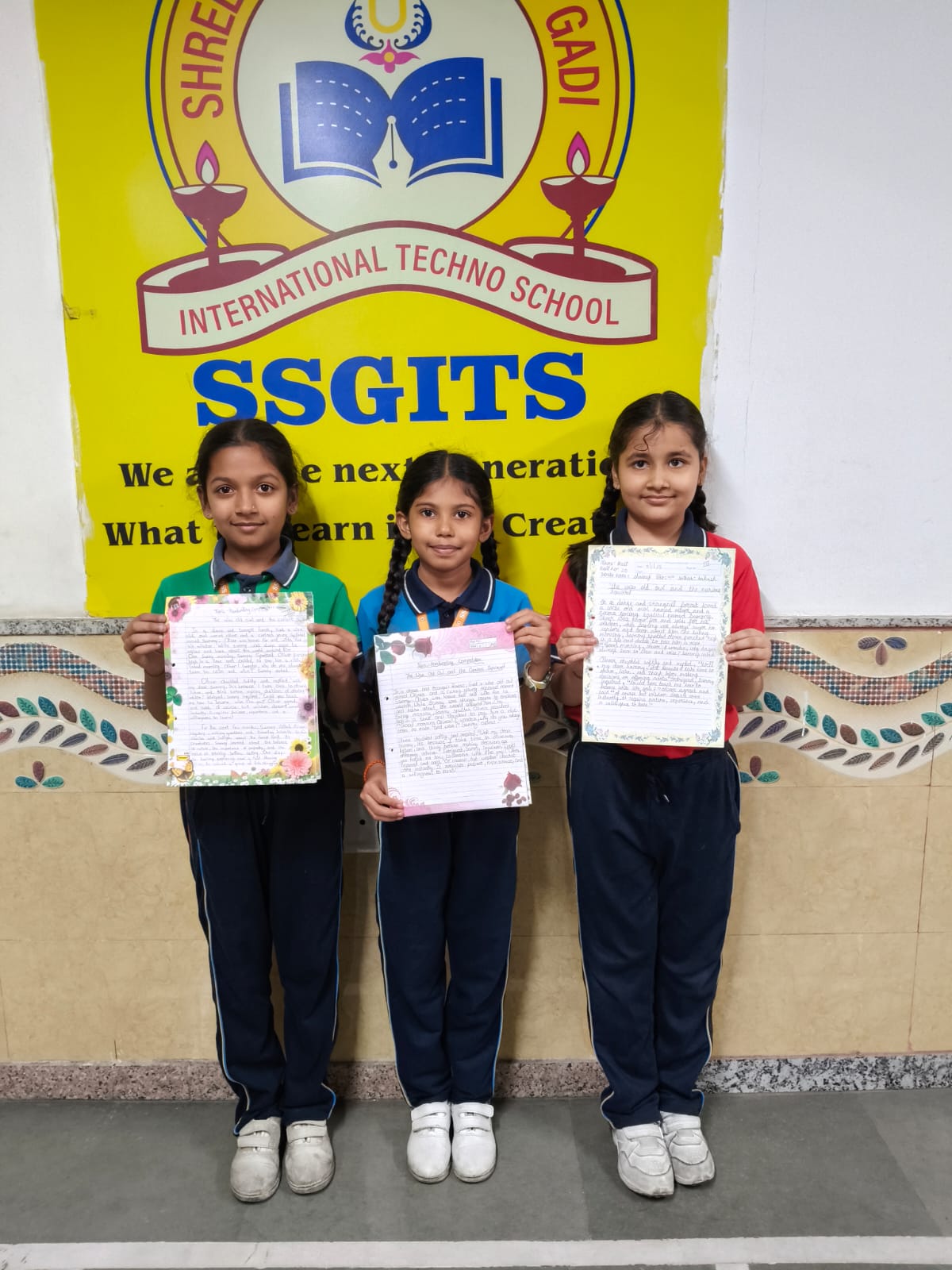 Handwriting Competition | Shree Swaminarayan Gadi International Techno ...