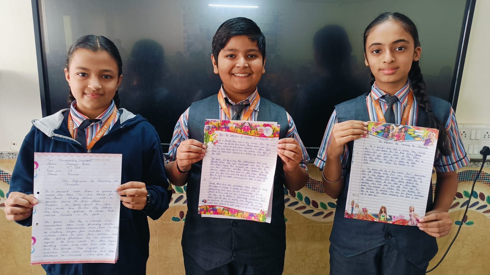 Handwriting Competition | Shree Swaminarayan Gadi International Techno ...